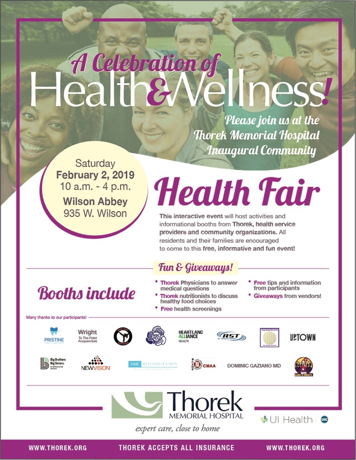A Celebration of Health & Wellness: Thorek's Health Fair