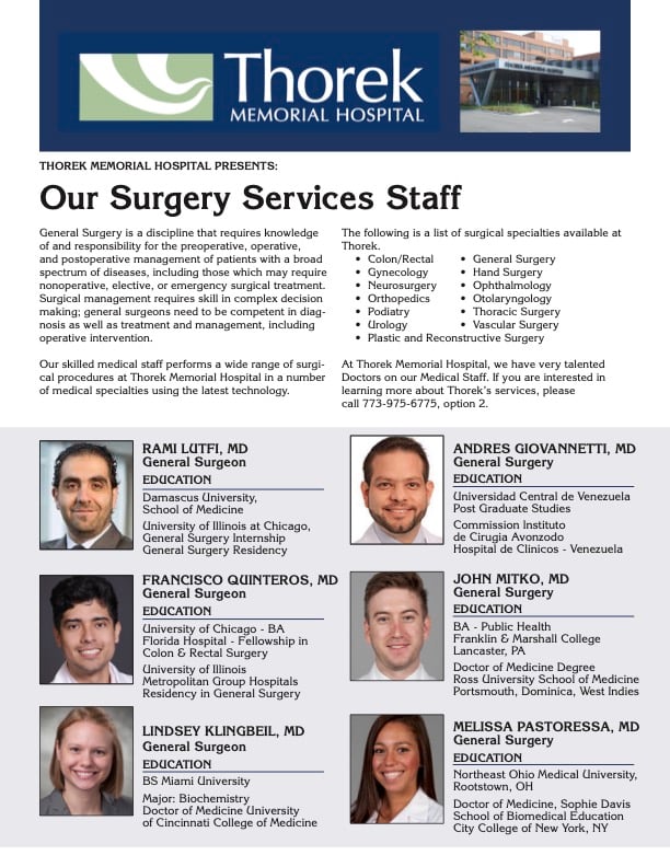 Meet the Dedicated Staff at Thorek Memorial Chicago Hospital