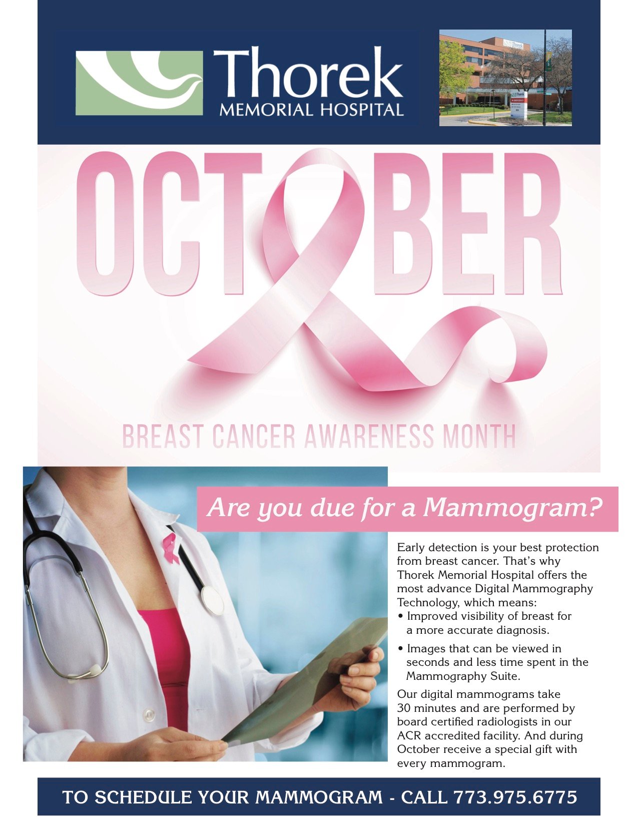 Breast Cancer Awareness Month: Schedule Your Mammogram